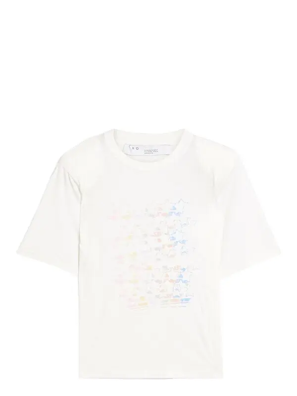 IRO PARIS Star Print Cotton-jersey T-shirt - White