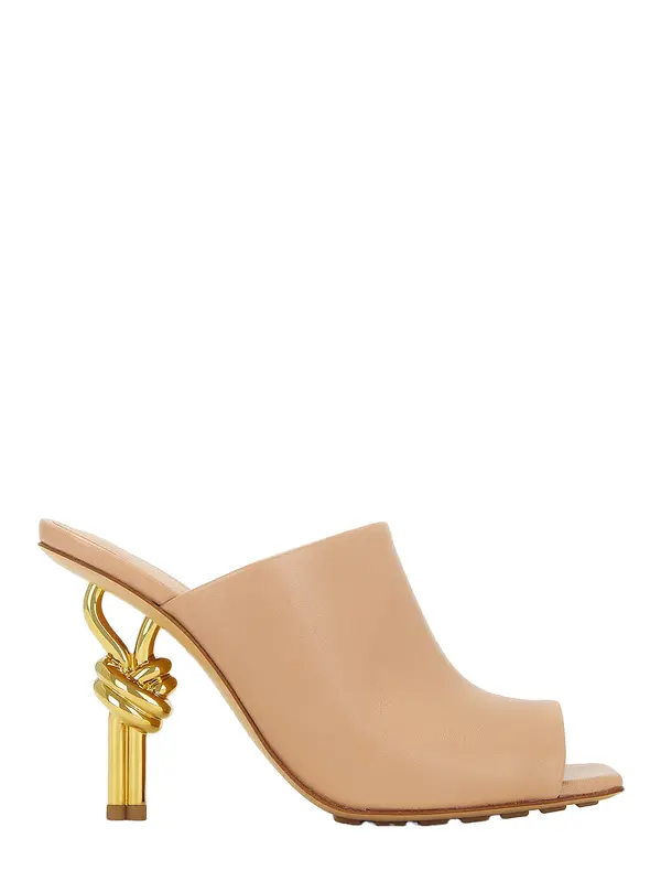 Bottega Veneta Knot Mule Sandal - Cipria