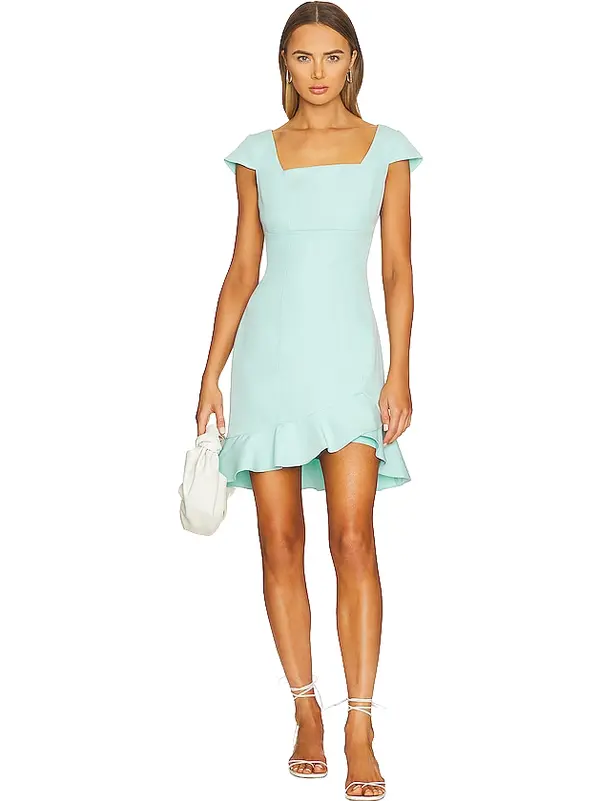 Bcbgeneration Cap Sleeve Mini Dress - Robins Egg