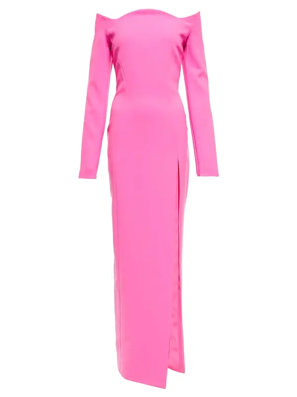 MONOT Mônot Off-the-shoulder Gown - Pink