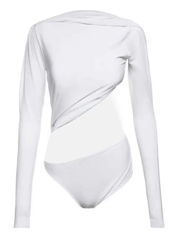Jacquemus Le Body Carozzu Mesh Bodysuit - White