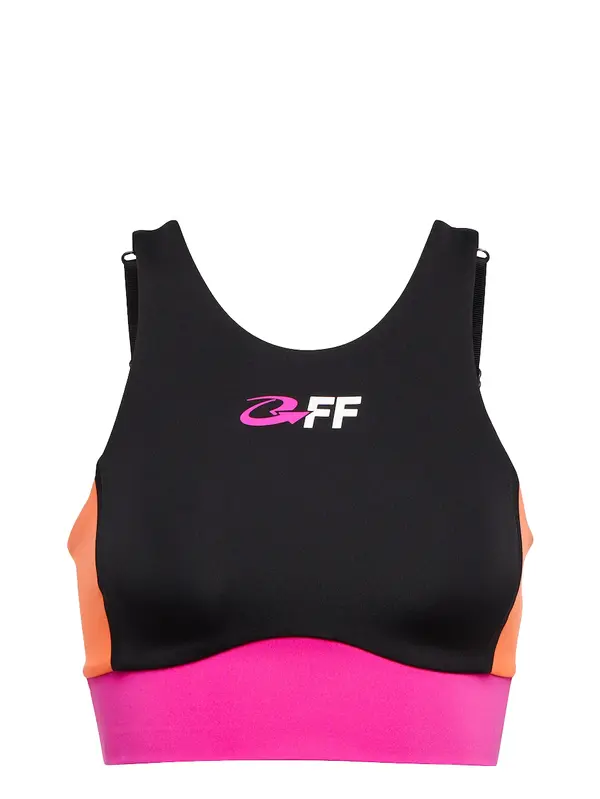 Off-White Logo Sports Bra - Multicoloured