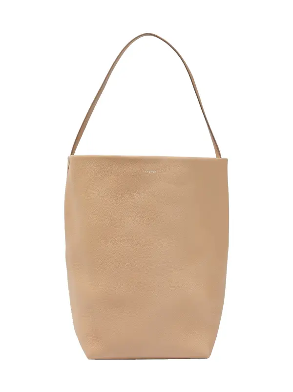 THE ROW Park Large Leather Tote Bag - Beige