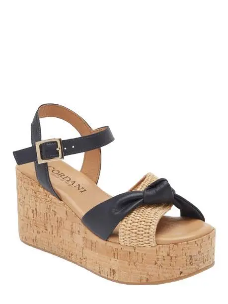 Cordani Jaylin Platform Wedge Sandal - Navy