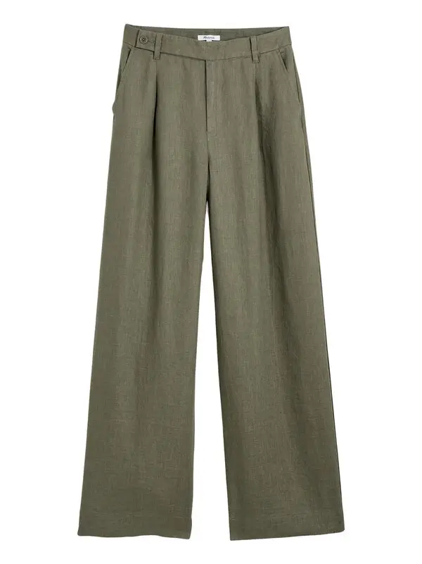Madewell The Petite Harlow Wide-leg Linen Pant - Distant Surplus