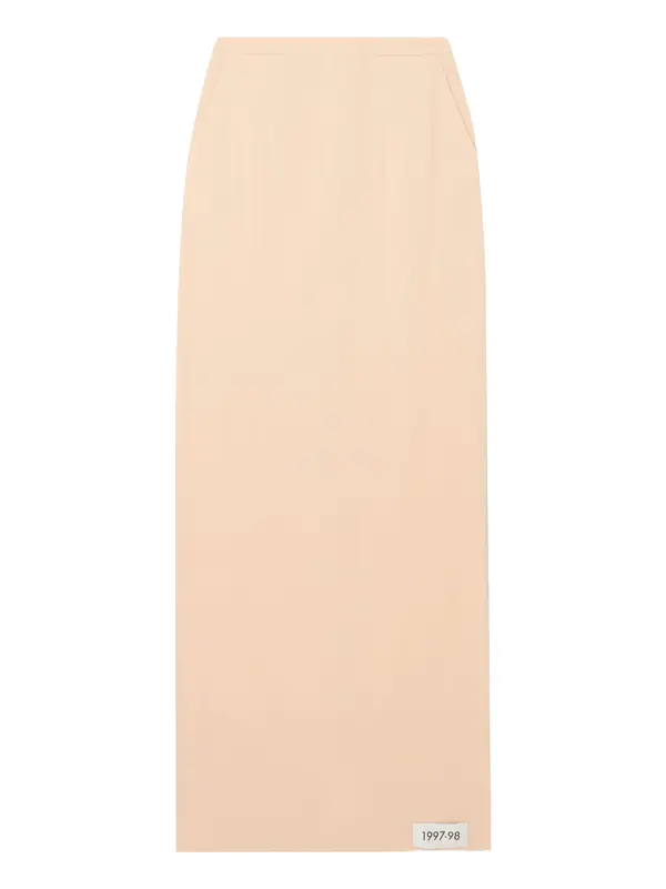 Dolce & Gabbana Stretch-silk Georgette Maxi Skirt - Neutrals