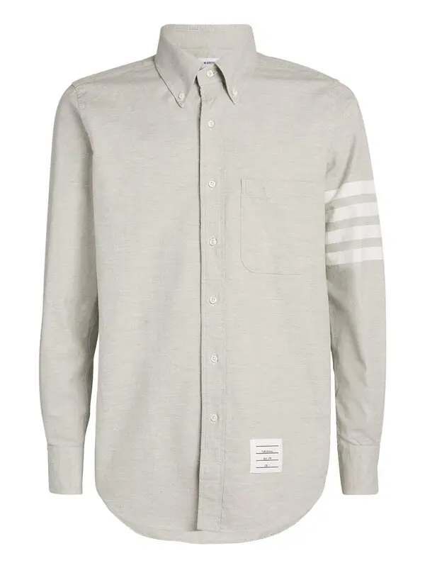 Thom Browne 4-bar Stripe Shirt - Grey
