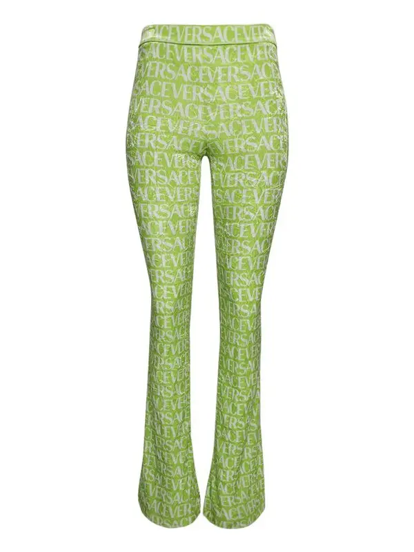 Versace Logo Pants - Green