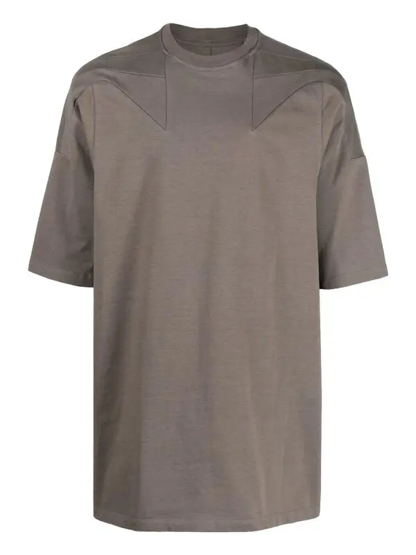 Rick Owens Seam-detail Organic Cotton T-shirt - Brown