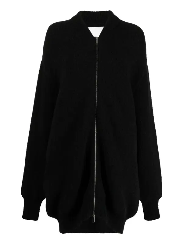 SA SU PHI Knitted Long-sleeved Cardigan - Black