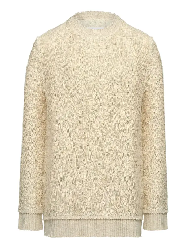 MAISON MARGIELA Woven-knit Jumper - Neutrals