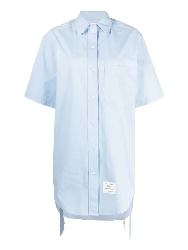 Thom Browne Short-sleeve Shirt Dress - Blue
