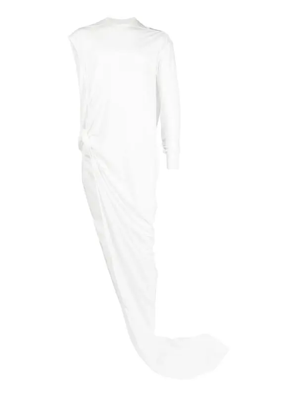 Rick Owens Woven Long-line T-shirt - White