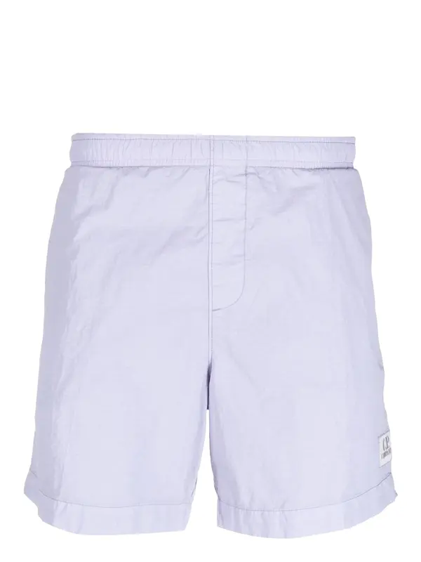 C.P. COMPANY Logo Patch Shorts - Purple