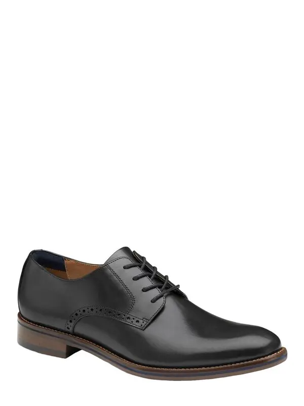 Johnston & Murphy Conard 2.0 Plain Toe Oxford - Black Full Grain