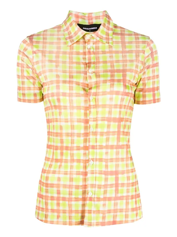 Dsquared2 Check-print Shirt - Green