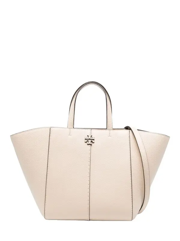 Tory Burch Mcgraw Leather Tote Bag - Neutrals