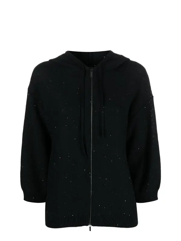 Fabiana Filippi Knitted Hoodie - Black