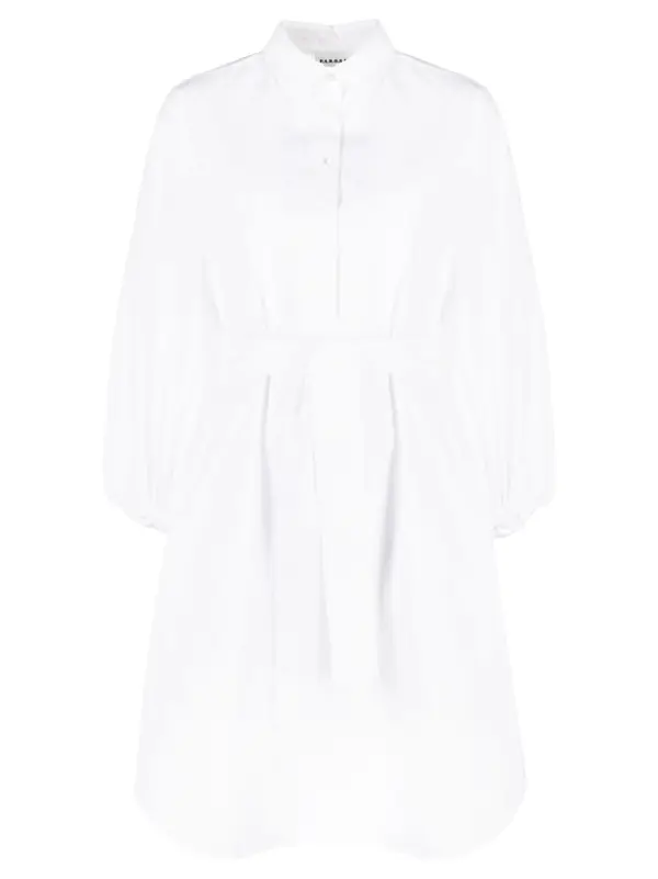P.a.r.o.s.h Belted Shirt Dress - White