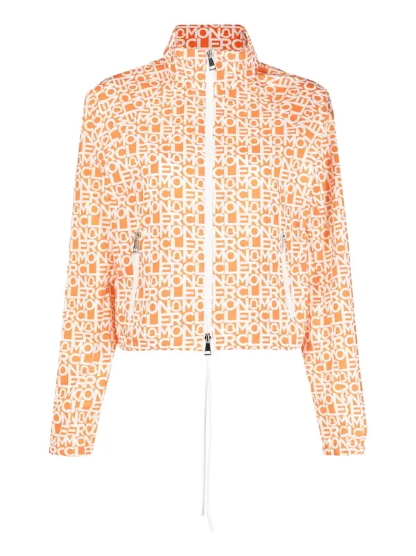 Moncler Alose Logo-print Jacket - Orange