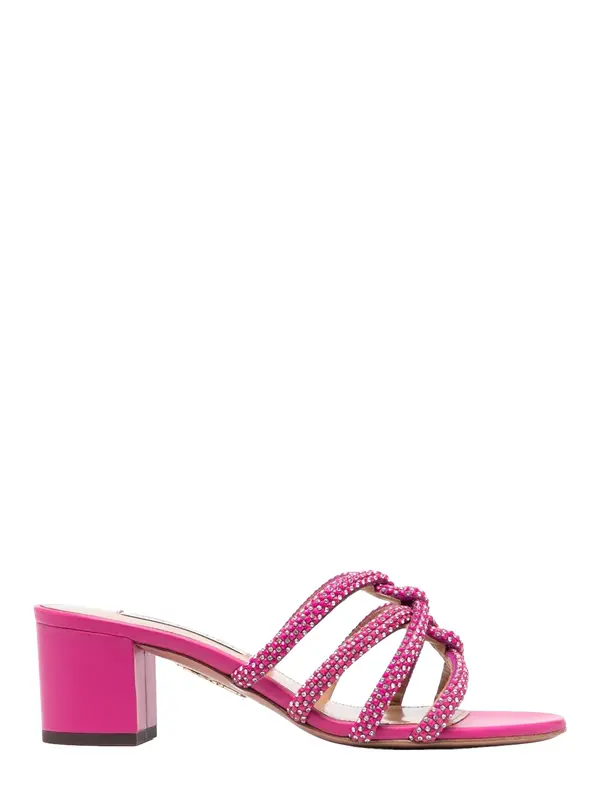 AQUAZZURA 55mm Crystal-embellished Sandals - Pink