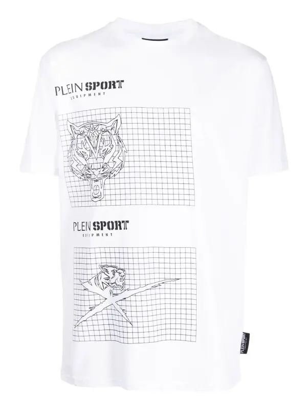 PLEIN SPORT Graphic-print Short-sleeve T-shirt - White