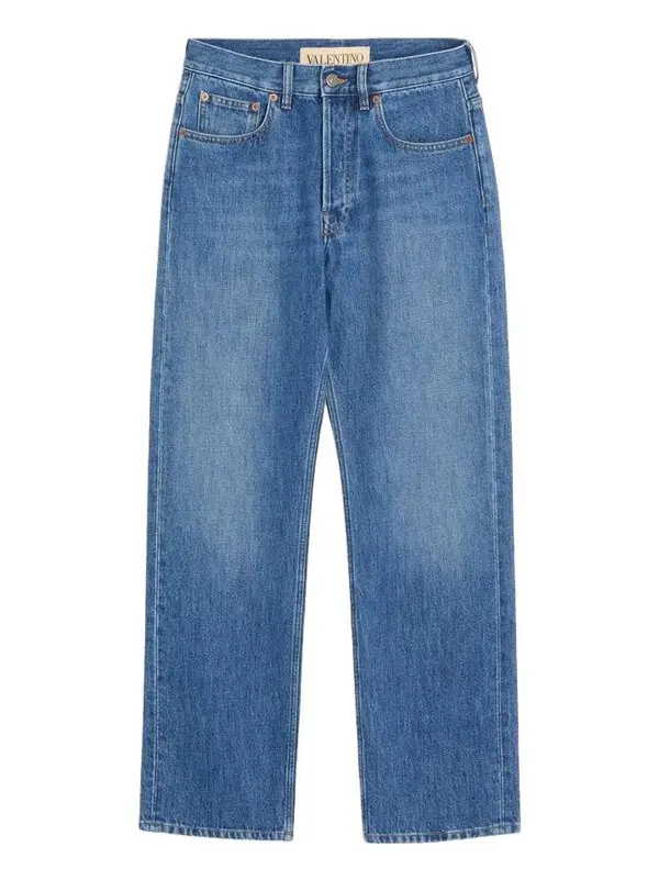 Valentino Garavani Regular Fit Denim Pants - Blue