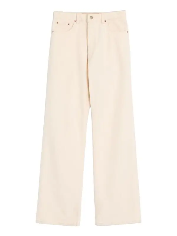 Valentino Garavani Regular Fit Denim Pants - Ivory
