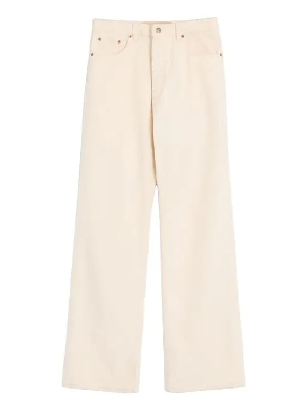 Valentino Garavani Regular Fit Denim Pants - Ivory