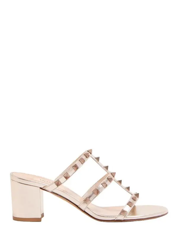 Valentino Garavani Rockstud Slide Sandal - Skin