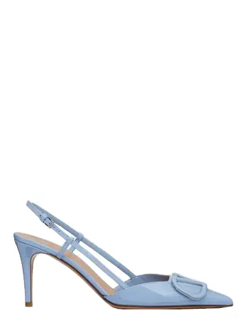 VALENTINO GARAVANI WITH UNDERCOVER Garavani Vlogo Signature Slingback Pumps - Azure