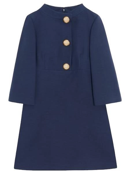 Valentino Garavani Crepe Couture Short Dress With Pleated Ruffles - Blue