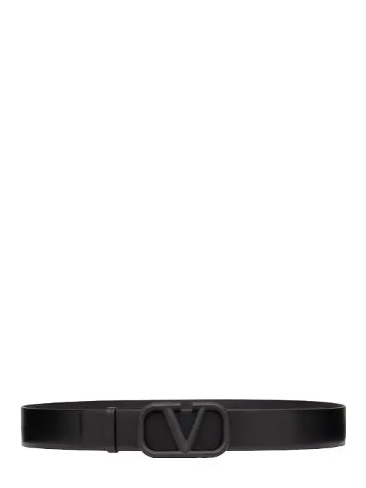 Valentino Garavani Vlogo Signature Belt - Black