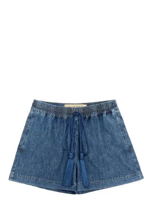 Valentino Garavani Chambray Shorts - Blue
