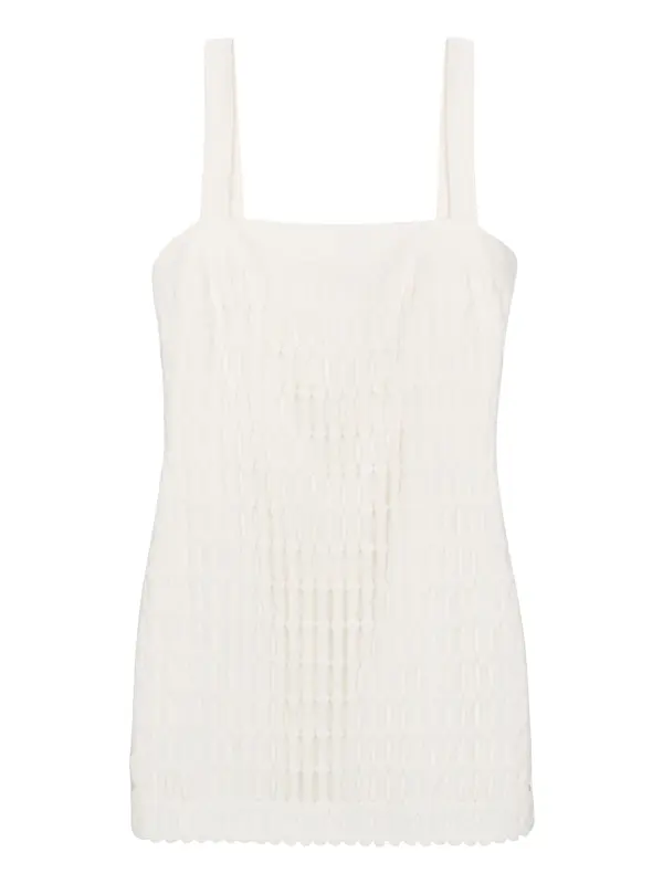 Simkhai Artemis Cotton Minidress - White