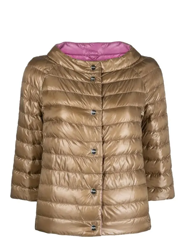 Herno Reversible Quilted Jacket - Brown
