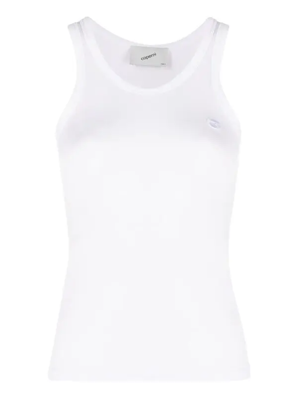 Coperni Semi-sheer Racerback Top - White