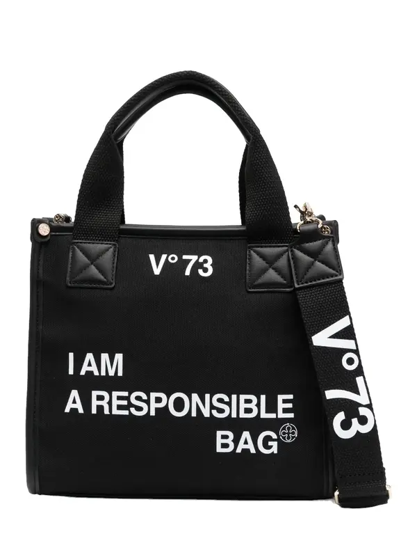 V°73 Responsability Tote Bag - Black