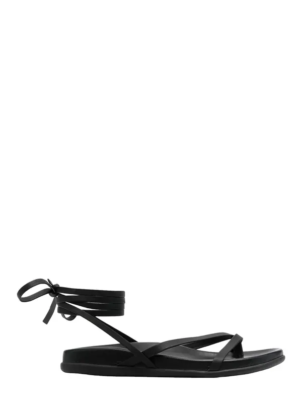 ANCIENT GREEK SANDALS Glykeria Leather Sandals - Black