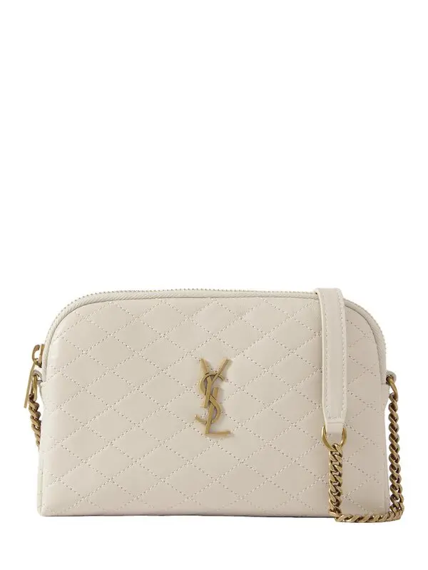 Saint Laurent Gaby Medium Shoulder Bag - Neutrals