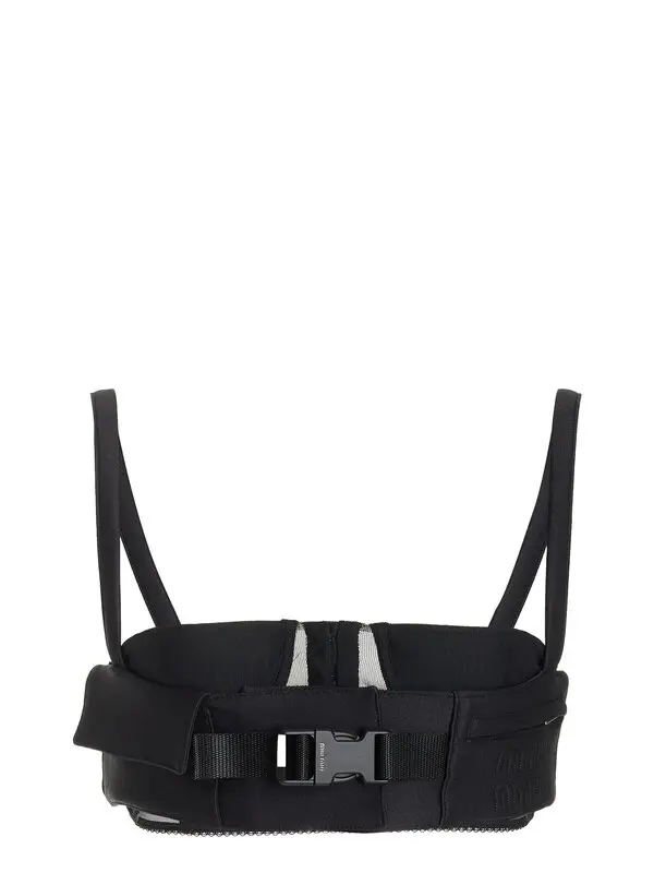 Miu Miu Buckled Radzimir Crop Top - Black