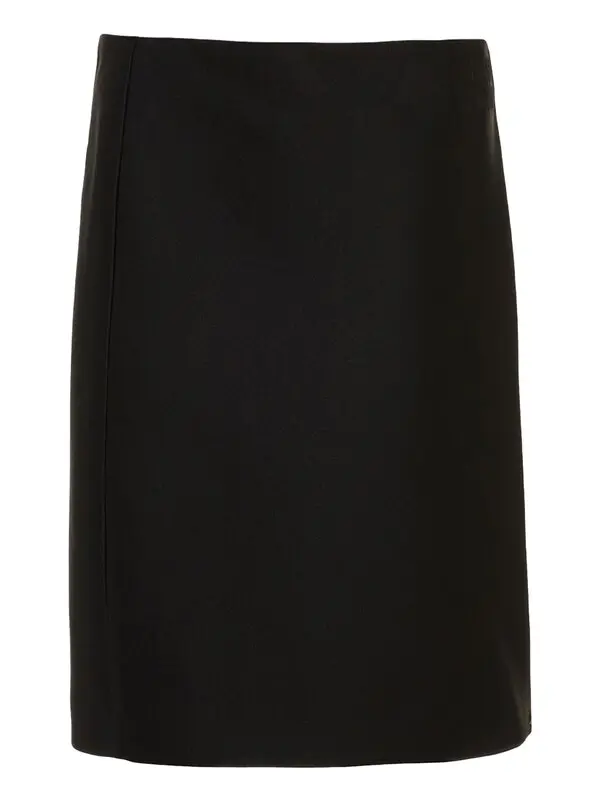 Miu Miu Radzimir Midi Wrap Skirt - Black