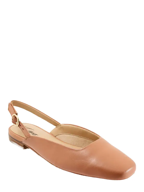 Trotters Holly Slingback Flat - Blush