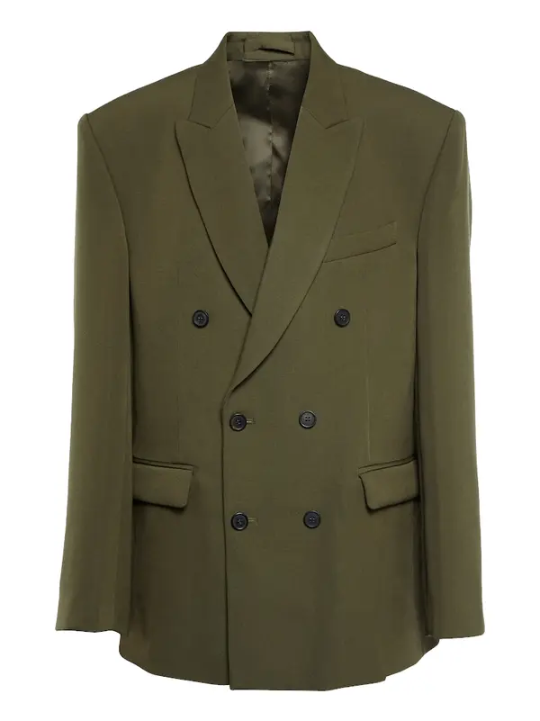 Wardrobe.NYC Double-breasted Blazer - Green