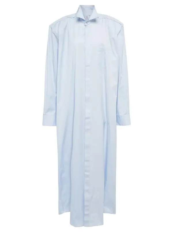 Vetements Deconstructed Shirt Dress - Blue
