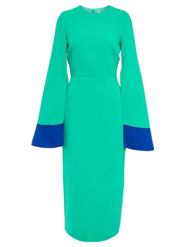 ROKSANDA Wool Midi Dress - Blue