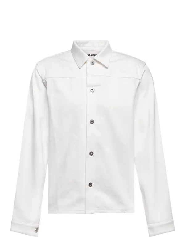 JIL SANDER Cotton Shirt Jacket - White