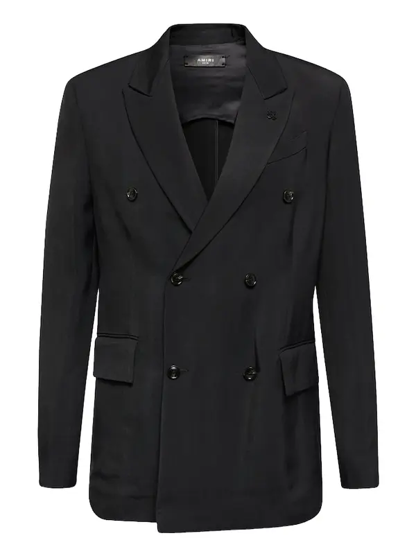 Amiri Double-breasted Blazer - Black