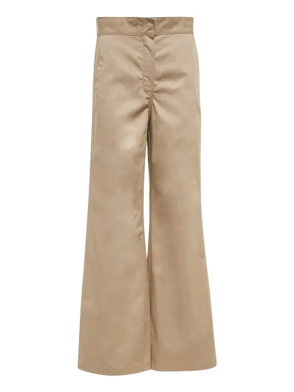 Palm Angels Low-rise Wide-leg Pants - Beige