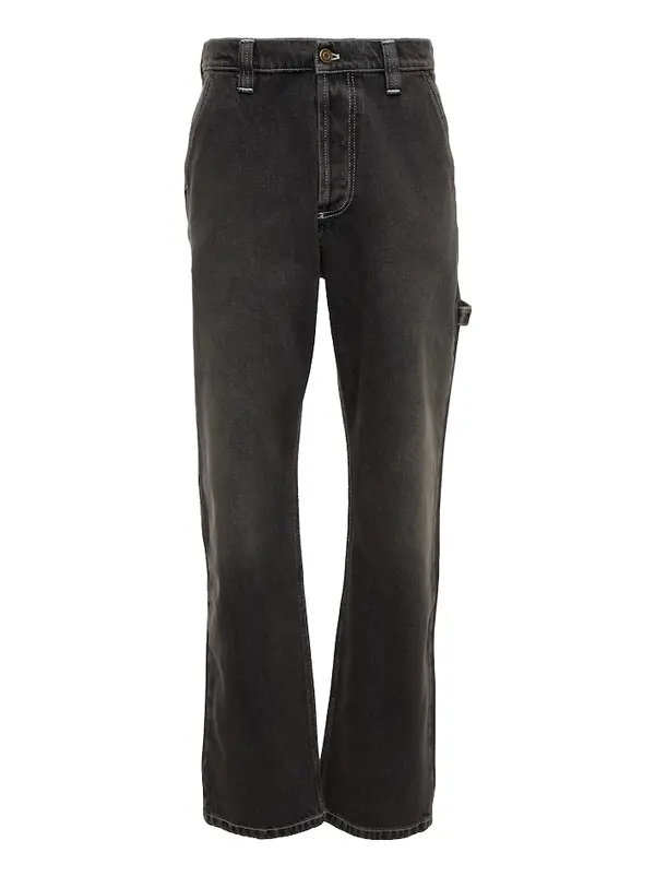 WINNIE N.Y.C Straight Leg Jeans - Black